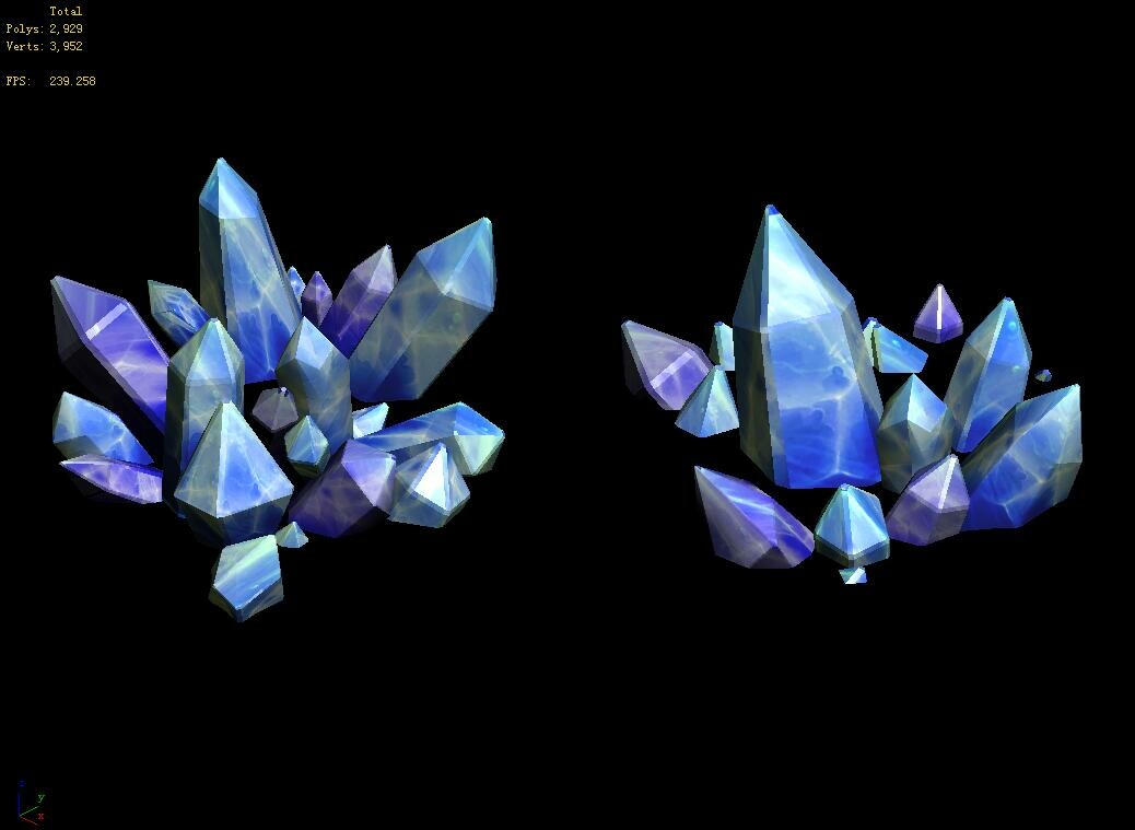 ArtStation - Legacy - Crystal Ore 02 | Game Assets
