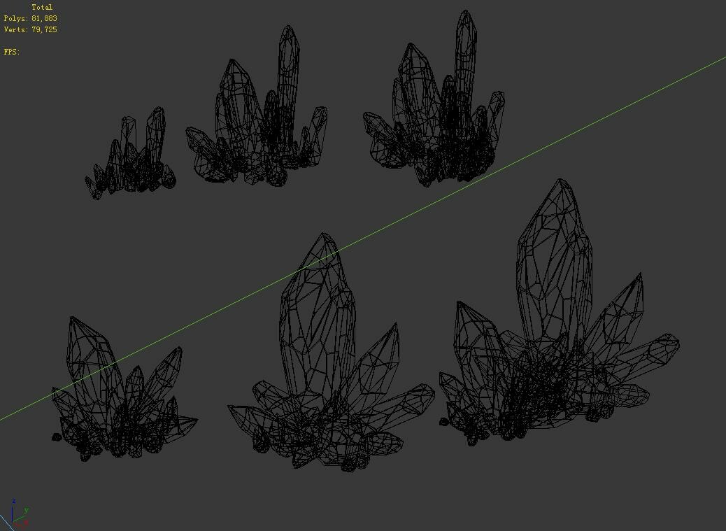 ArtStation - Heterogeneous crystal combination 01 | Game Assets