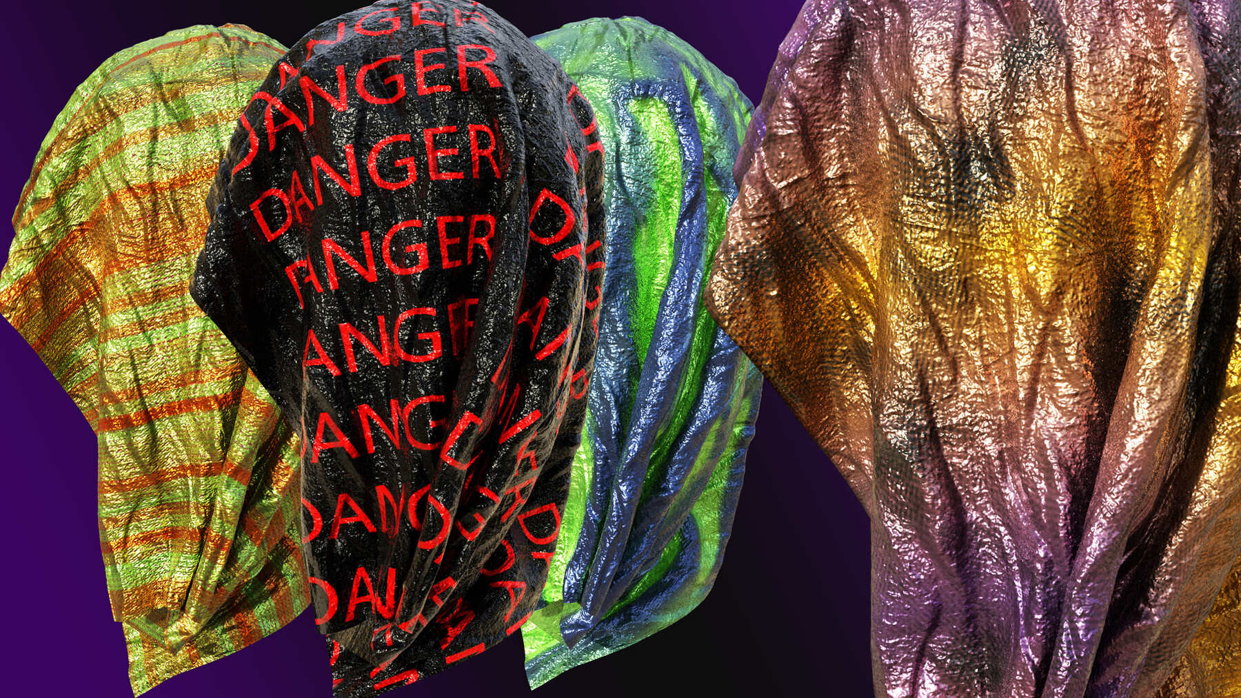 ArtStation - 40 Reality plastic fabric smart materials | Resources