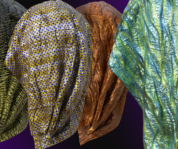 ArtStation - 40 Reality plastic fabric smart materials | Resources