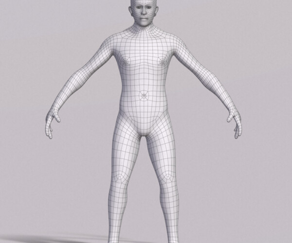 ArtStation - Lowpoly Human Base Mesh | Game Assets