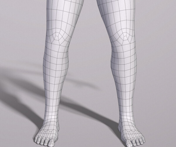 ArtStation - Lowpoly Human Base Mesh | Game Assets