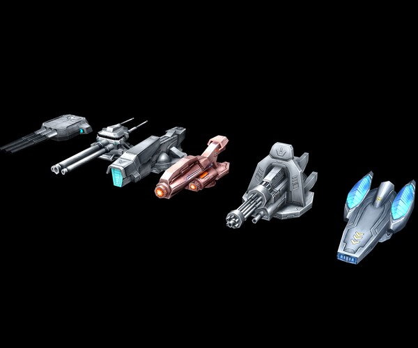 ArtStation - Spaceship - Fort 03 | Game Assets