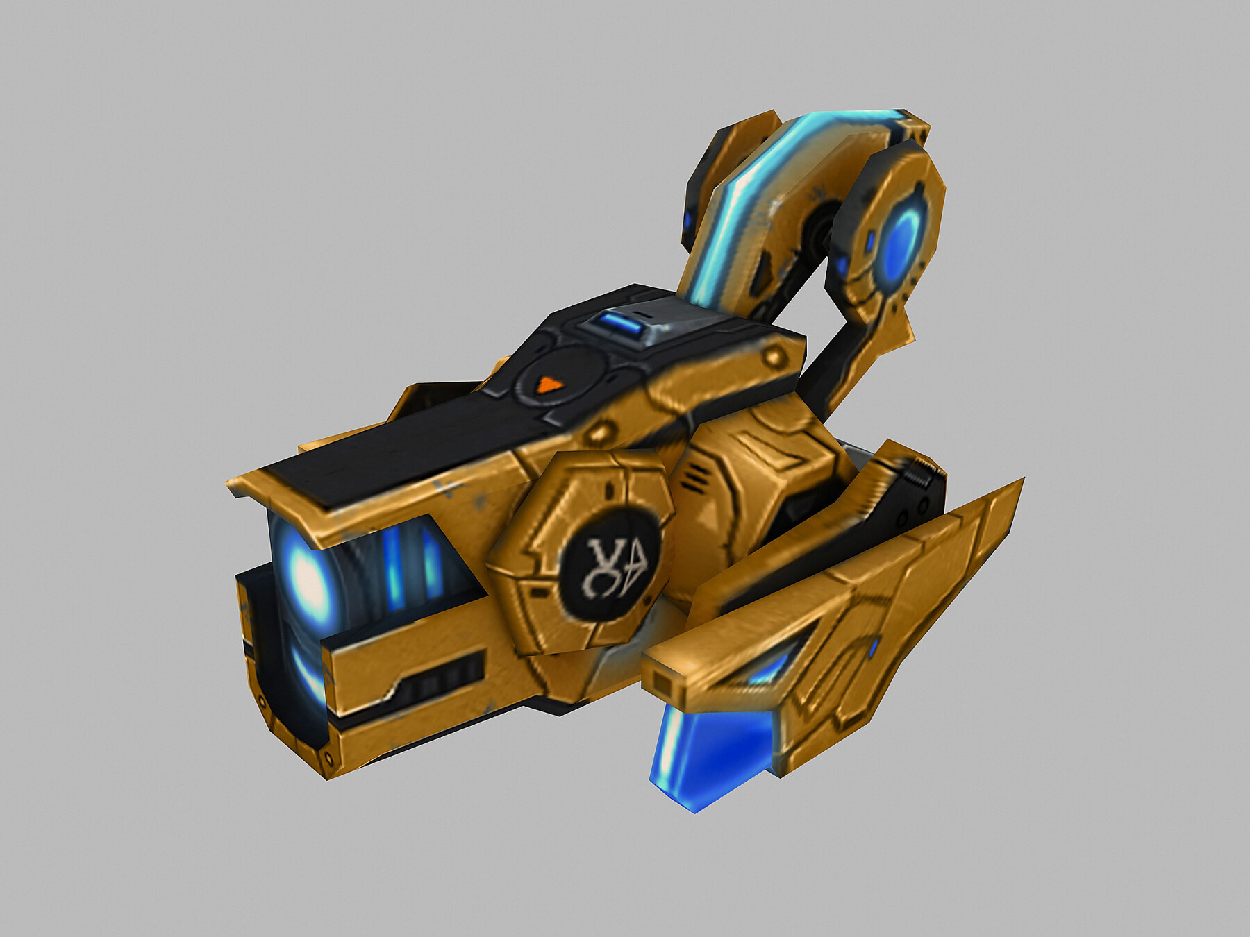 ArtStation - Machinery - Floating Cannon 03 | Game Assets