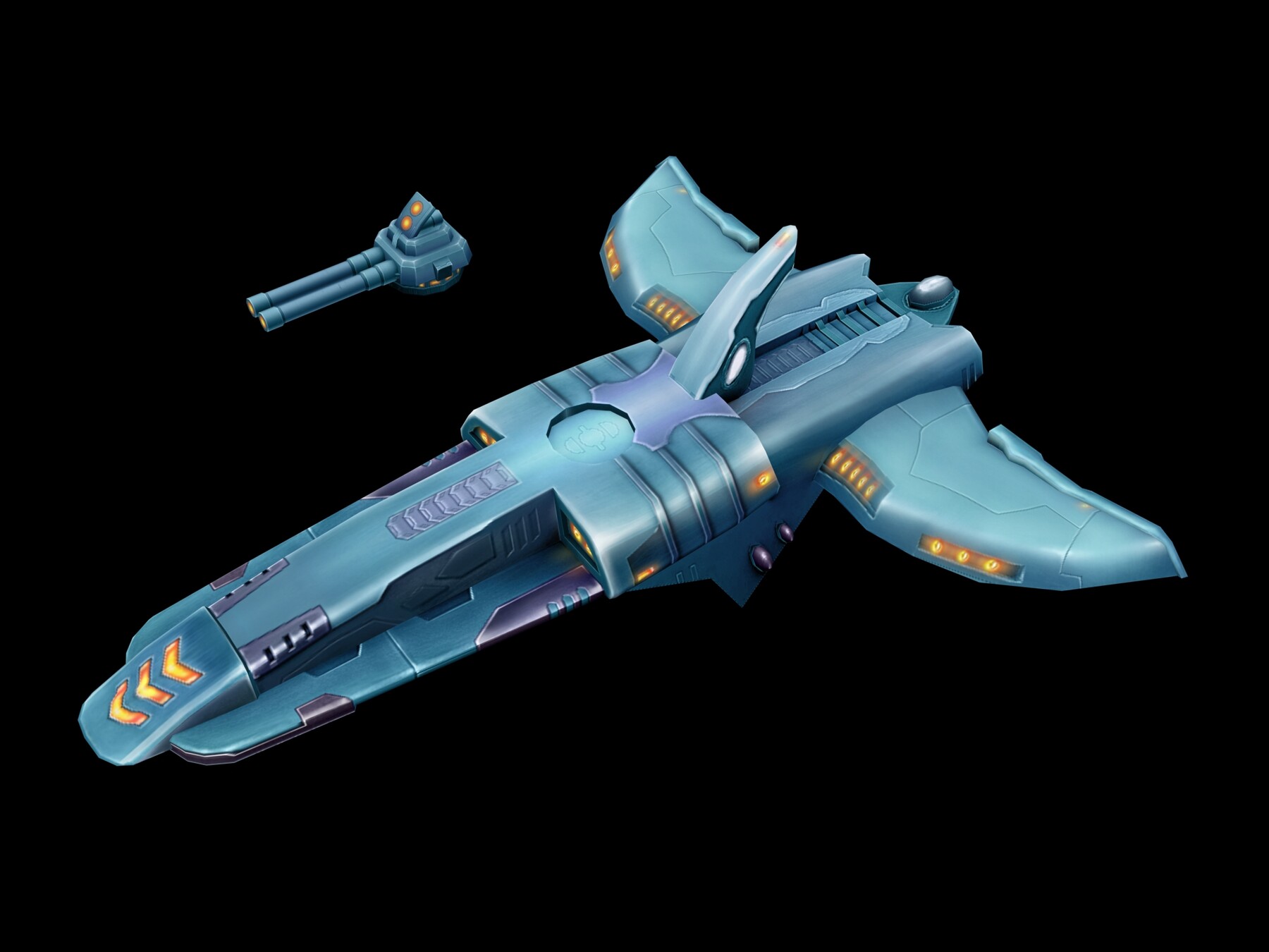 ArtStation - Machinery - Small Attack Ship 03 | Game Assets