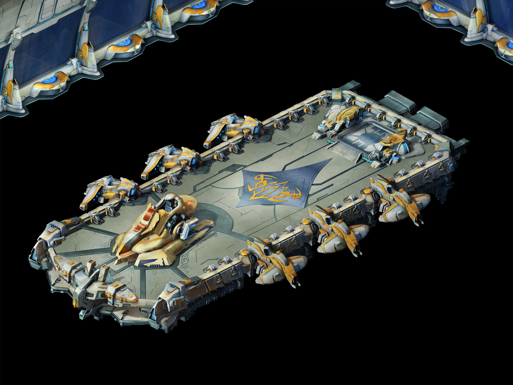 ArtStation - Space - Fortress Battle - Big Spaceship 01 | Game Assets