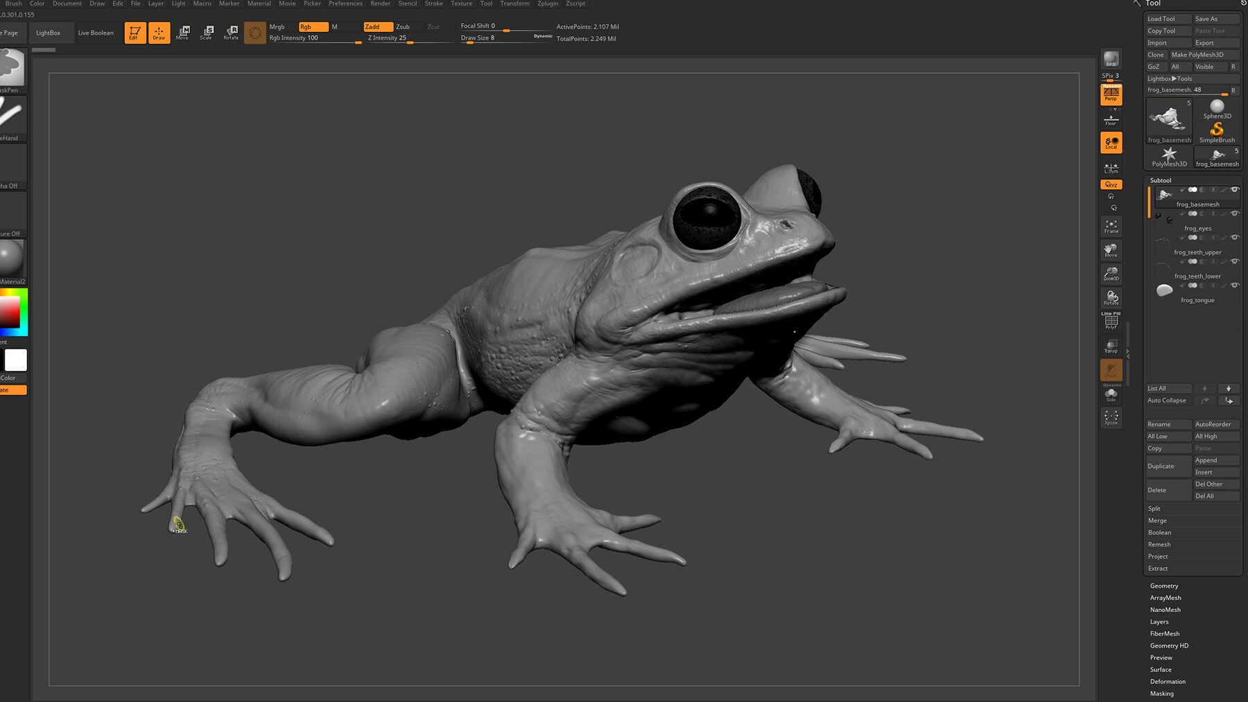 ArtStation - Frog basemesh | Resources