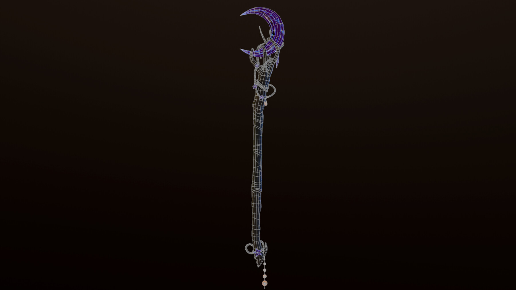 ArtStation - Low-Poly 3D Model Emissive Magic Staff | Game Assets