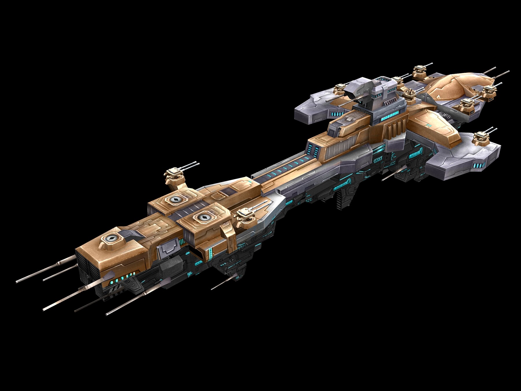 ArtStation - Extra large fortress type - big spaceship 02 | Game Assets