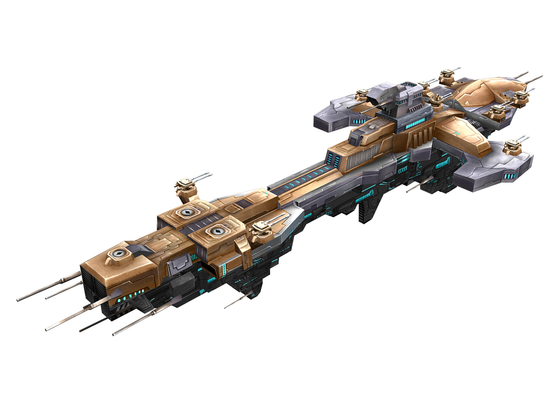 ArtStation - Extra large fortress type - big spaceship 02 | Game Assets