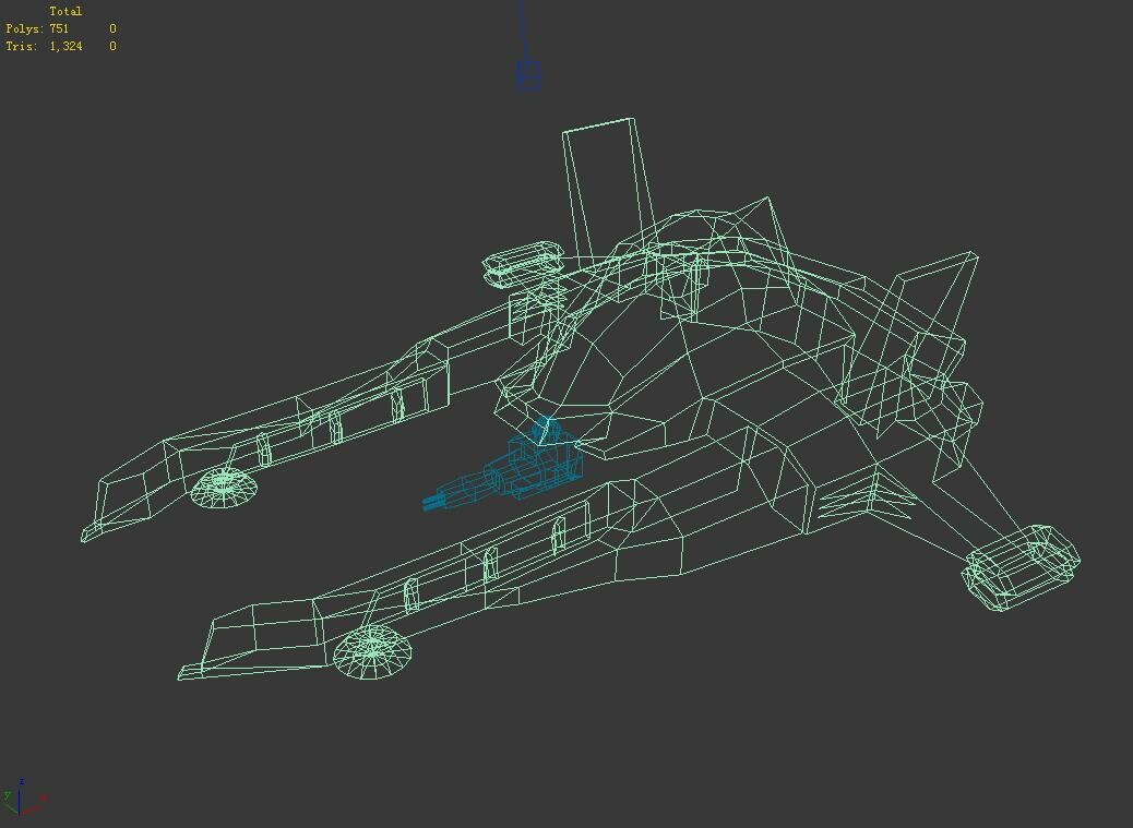 ArtStation - Small attack ship 01 | Game Assets