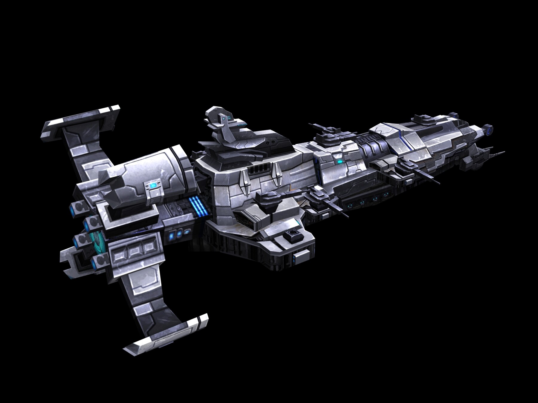 ArtStation - Battleship - medium ship 01 | Game Assets