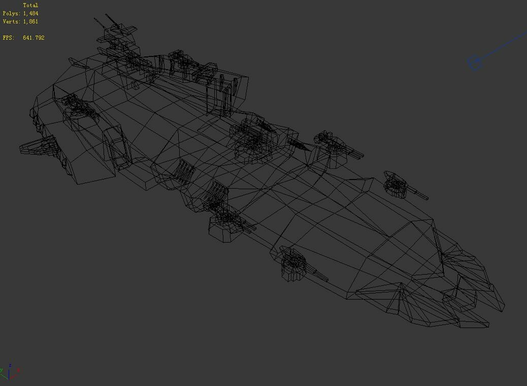 ArtStation - Battleship - medium ship 02 | Game Assets