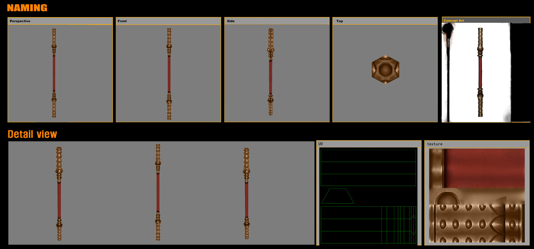 ArtStation - Weapons - Sticks 006 | Game Assets