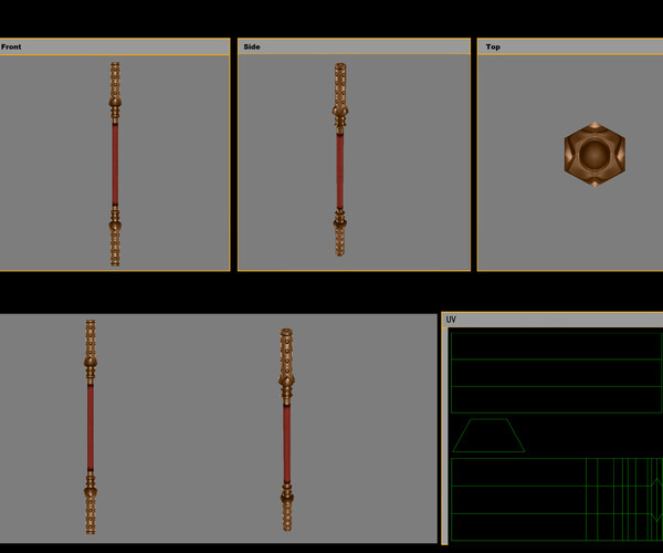 ArtStation - Weapons - Sticks 006 | Game Assets