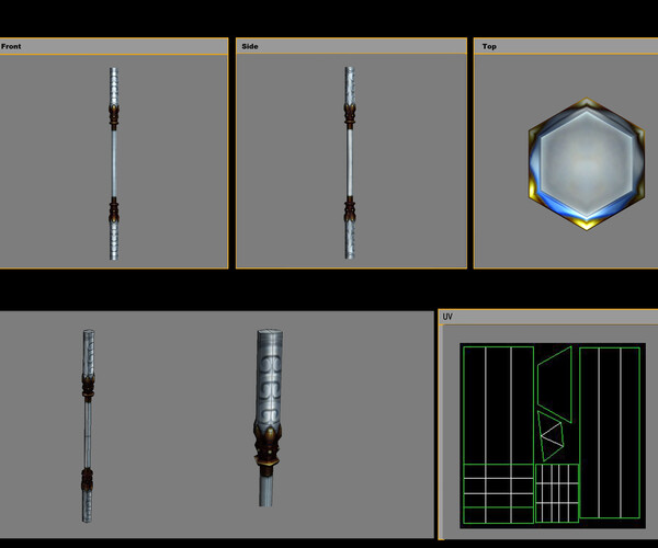 ArtStation - Weapon - Stick 007 | Game Assets