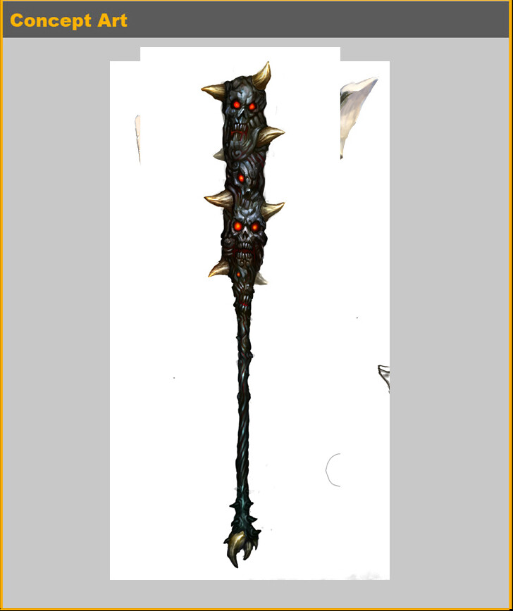 ArtStation - Weapon - Stick 008 | Game Assets