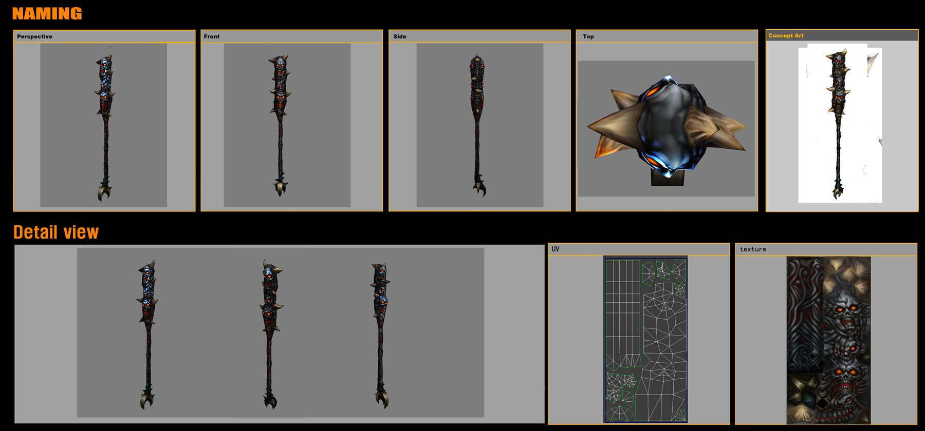 ArtStation - Weapon - Stick 008 | Game Assets