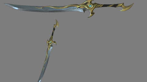 ArtStation - Weapons - Long Knife 01 | Game Assets