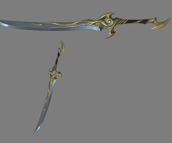 ArtStation - Weapons - Long Knife 01 | Game Assets