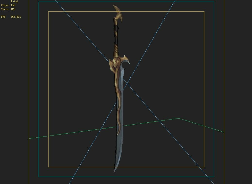 ArtStation - Weapons - Long Knife 01 | Game Assets