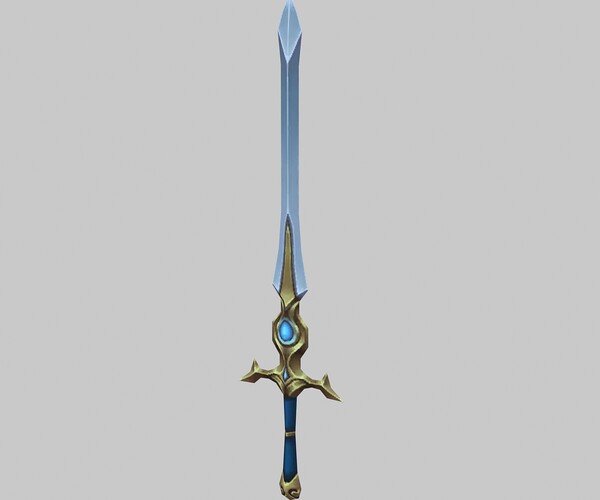 ArtStation - Weapon - Long Sword 01 | Game Assets
