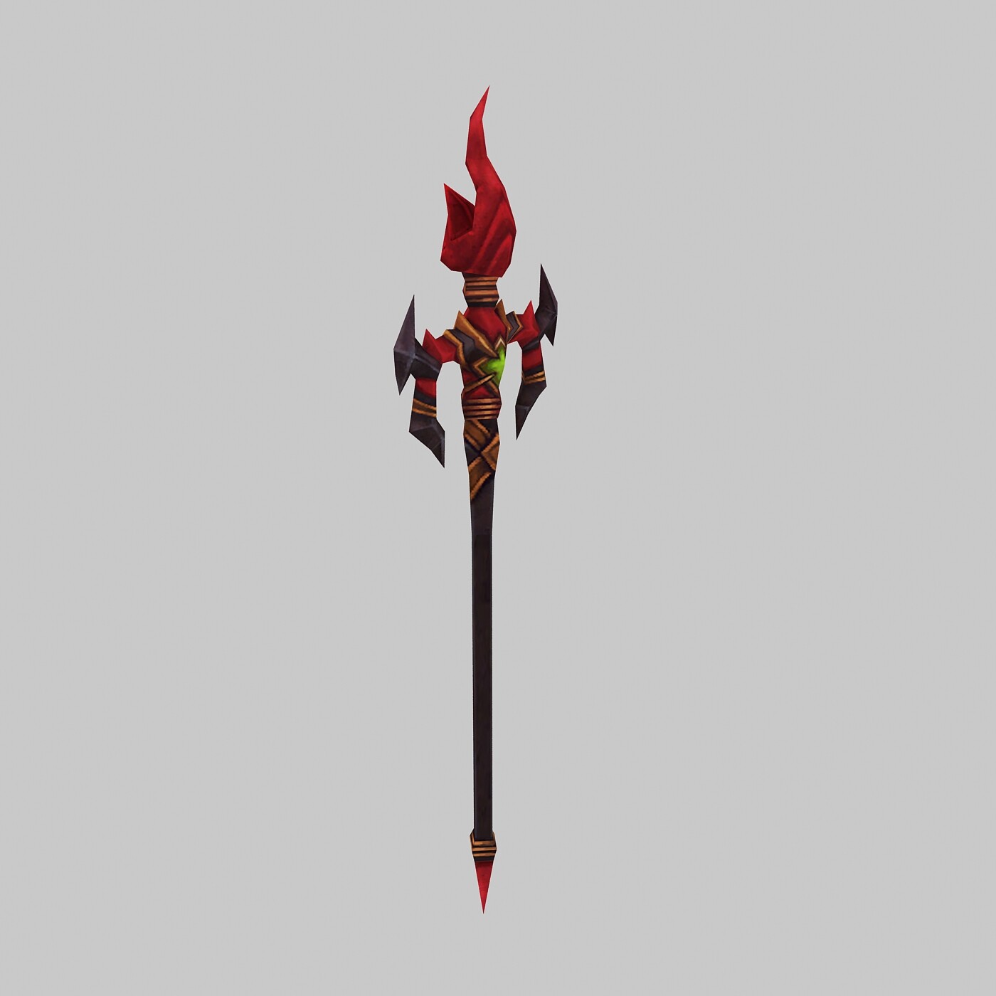 ArtStation - Weapons - Staff 01 | Game Assets