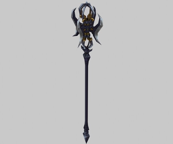 ArtStation - Weapons - Staff 02 | Game Assets