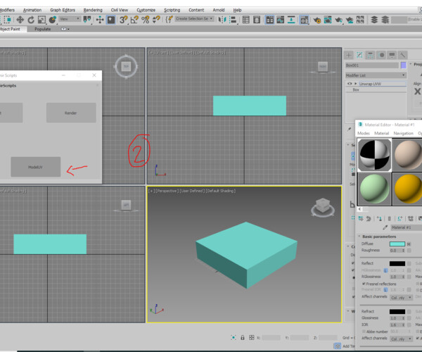 ArtStation - Small 3D studio Max script to make automatic light,box with uv ,and render | Resources