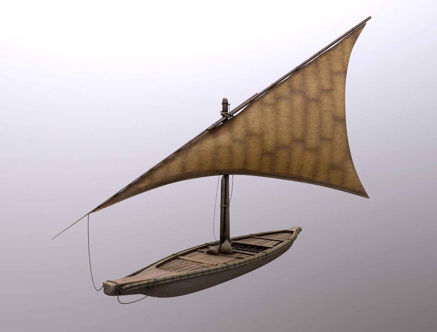 ArtStation - Ancient Boat Floka | Game Assets