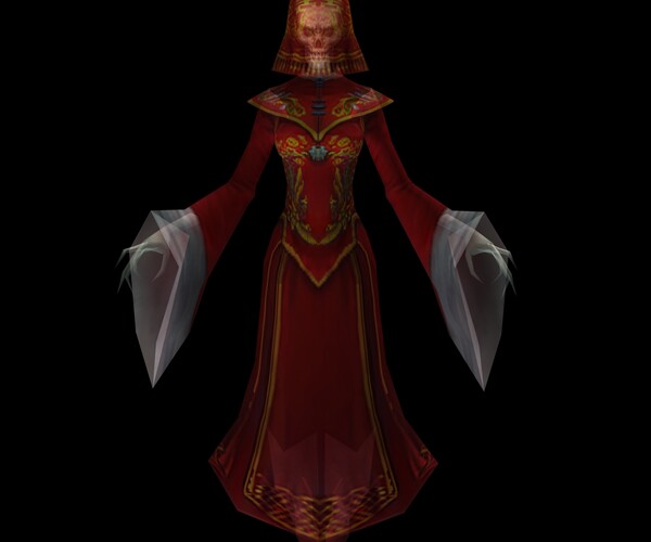 ArtStation - Red woman ghost | Game Assets