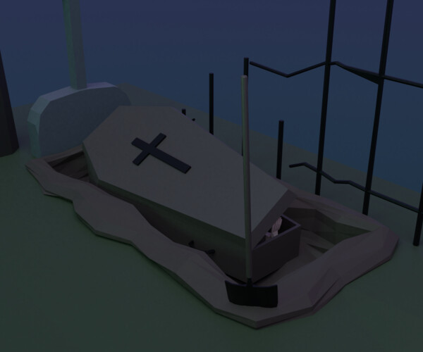 ArtStation - Cemetery | Game Assets