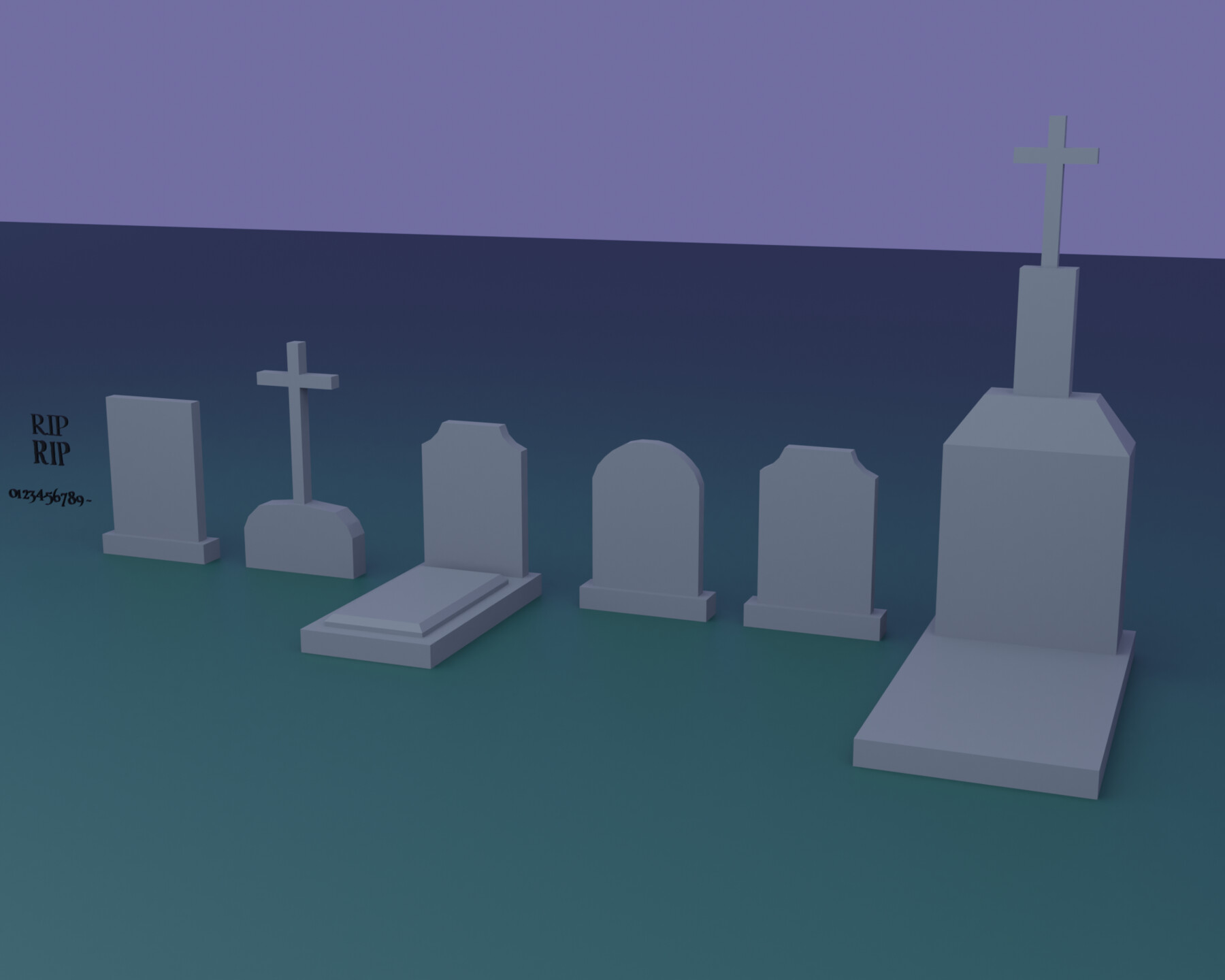 ArtStation - Cemetery | Game Assets