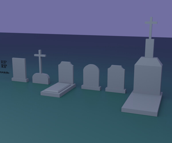 ArtStation - Cemetery | Game Assets