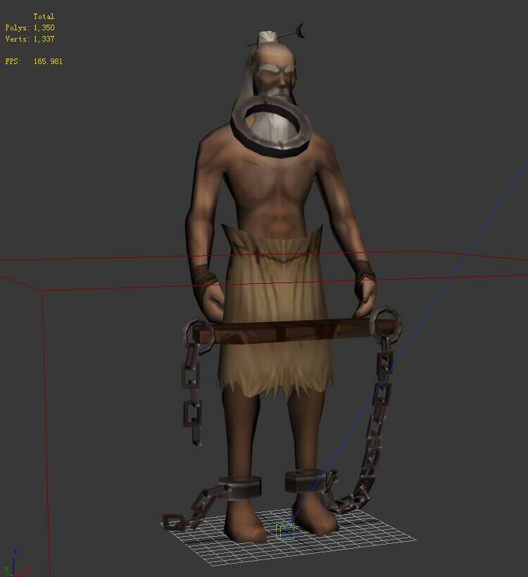 ArtStation - Game 3D Character - Old Prisoner | Game Assets