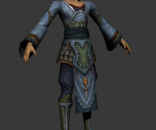 ArtStation - Game 3D Character - Male Mage 01 | Game Assets