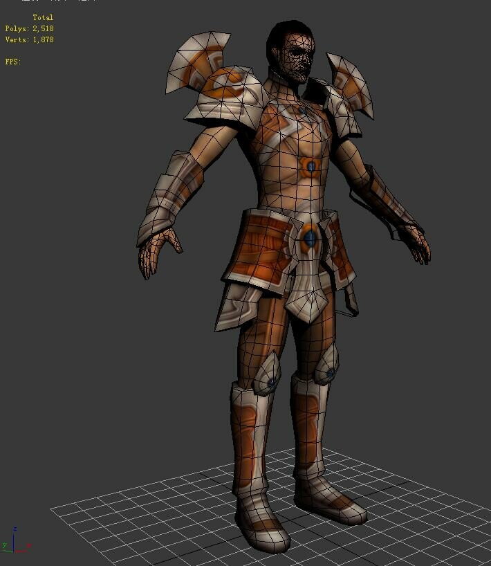 ArtStation - Game 3D Character - Male Warrior 4 | Game Assets