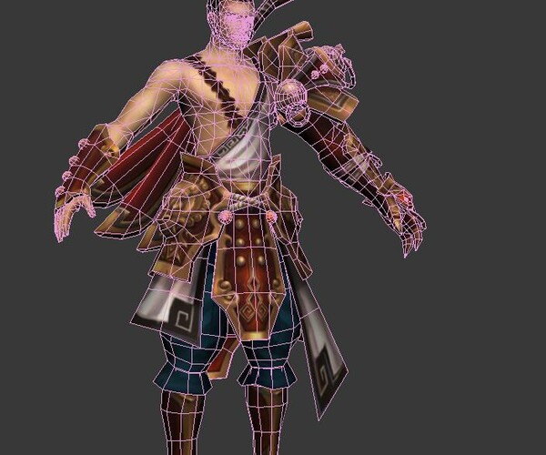 ArtStation - Game 3D Character - Male Warrior 05 | Game Assets