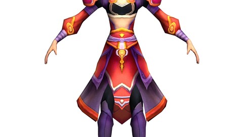 ArtStation - Game 3D Character - Apsara 04 | Game Assets