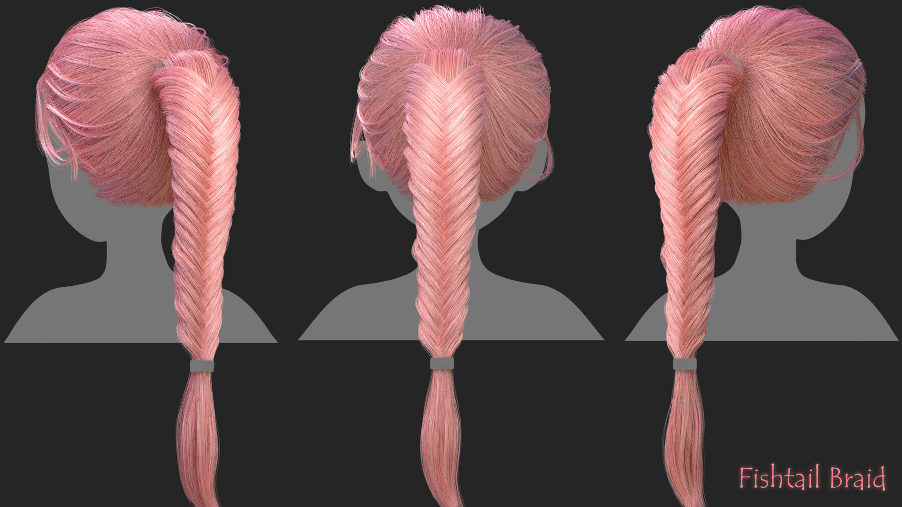 ArtStation - Fishtail Braid | Resources