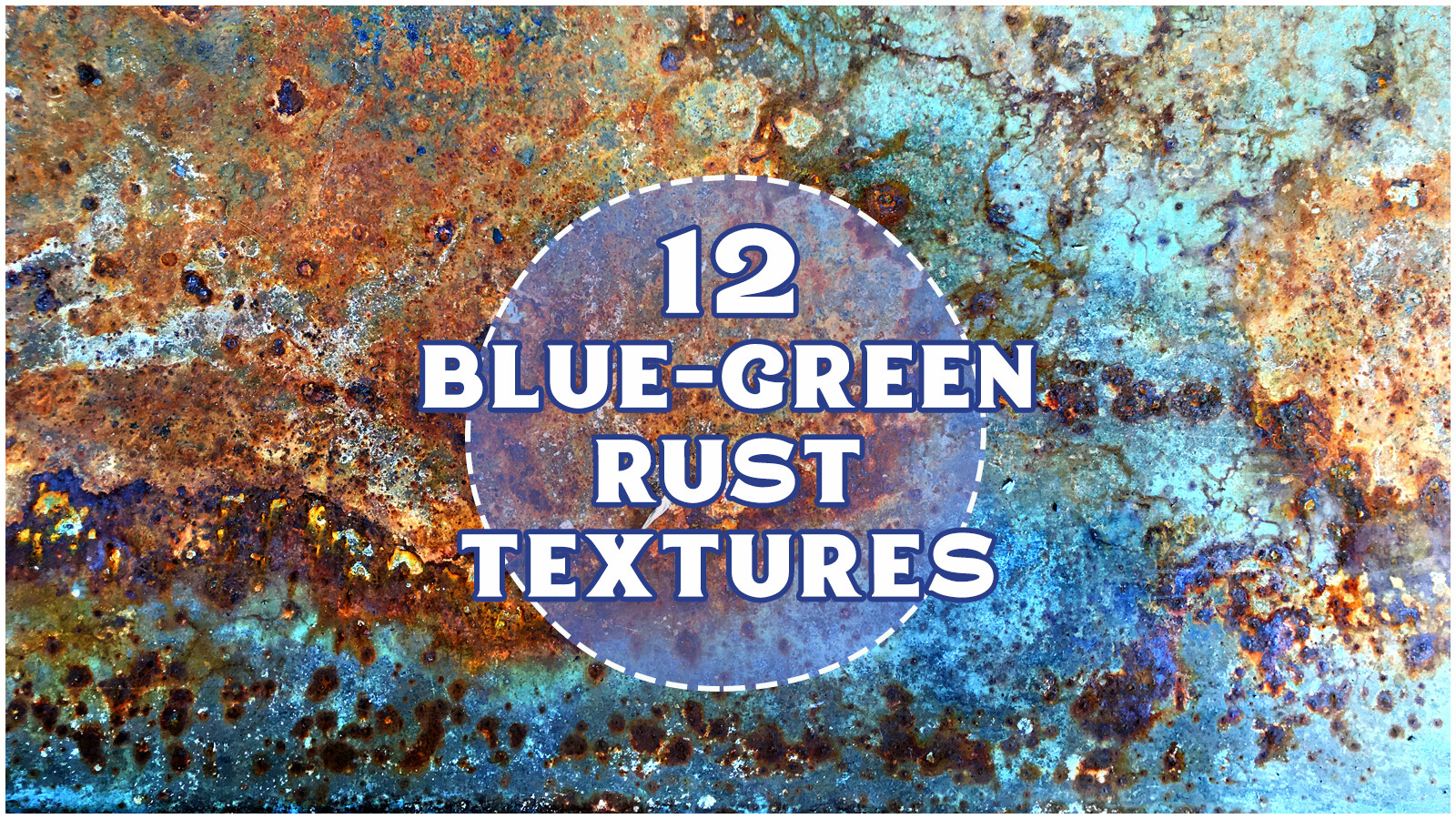 ArtStation - 12 Blue-Green Rust Textures | Resources