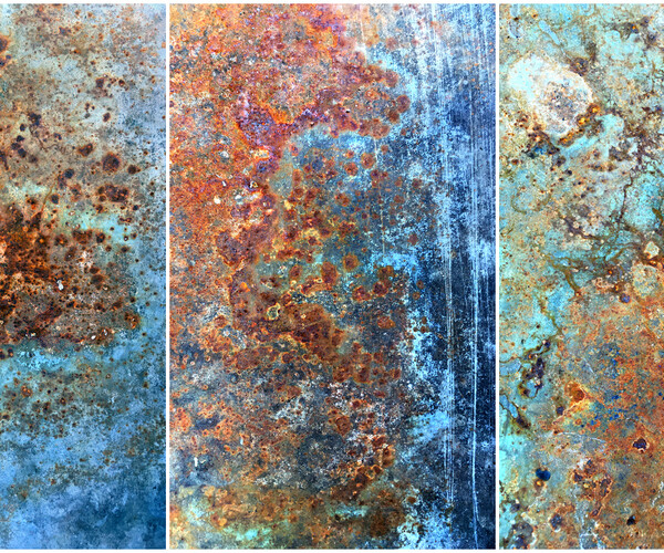 ArtStation - 12 Blue-Green Rust Textures | Resources