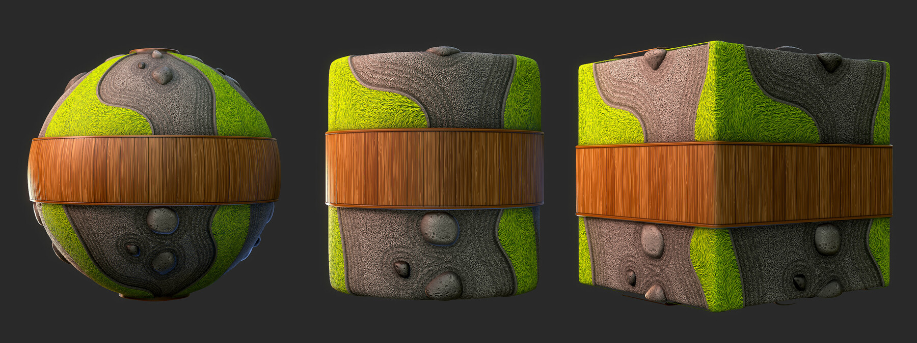 ArtStation - Stylized Grass Field Nintendo Style - Substance Designer ...