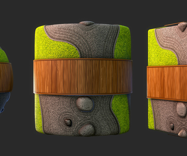 ArtStation - Stylized Grass Field Nintendo Style - Substance Designer ...