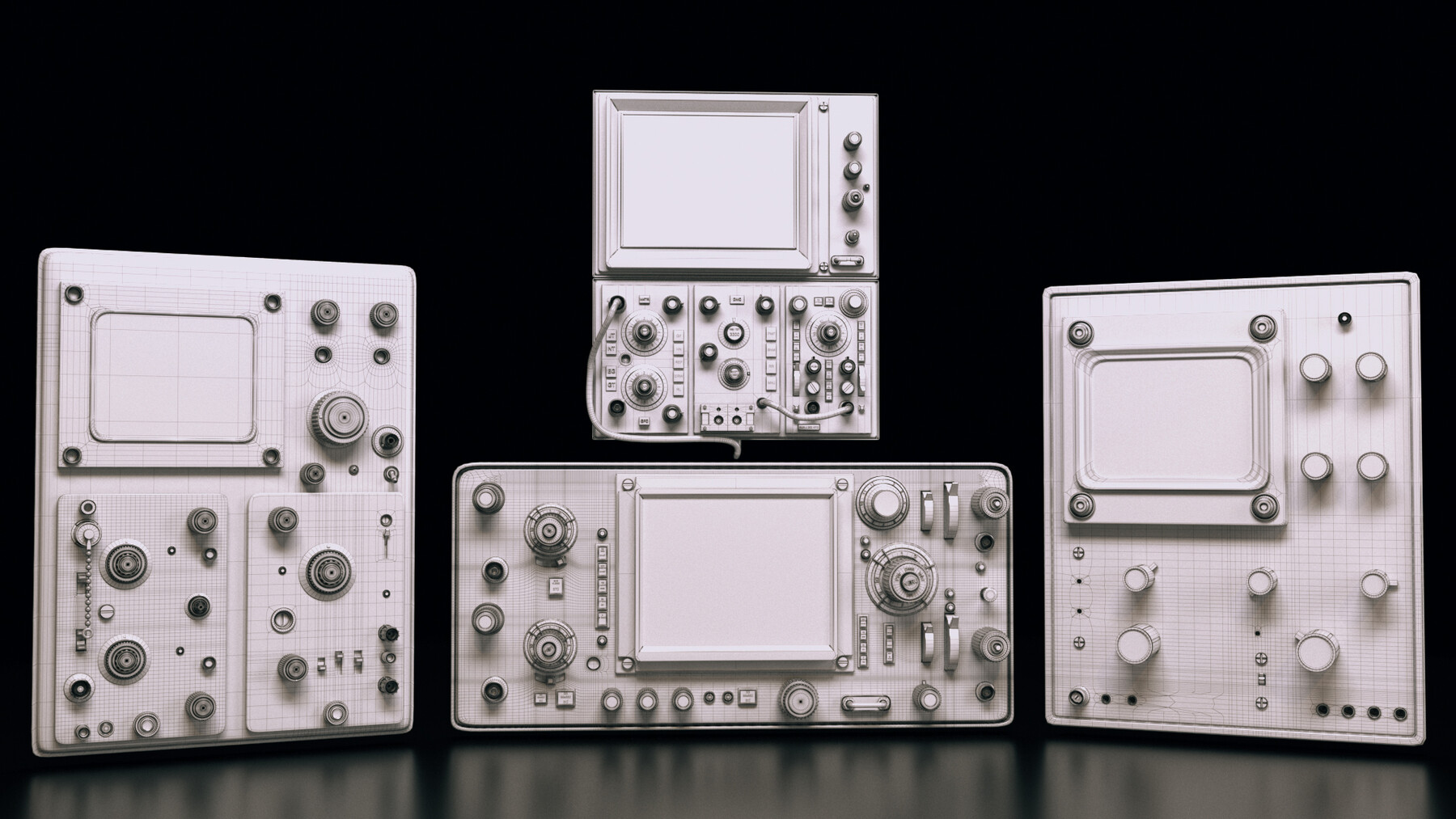 ArtStation - Control panel pack 2 - control panel 3D MODEL | Resources