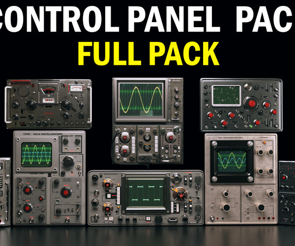 ArtStation - control panel full pack - control panel 3D MODEL | Resources