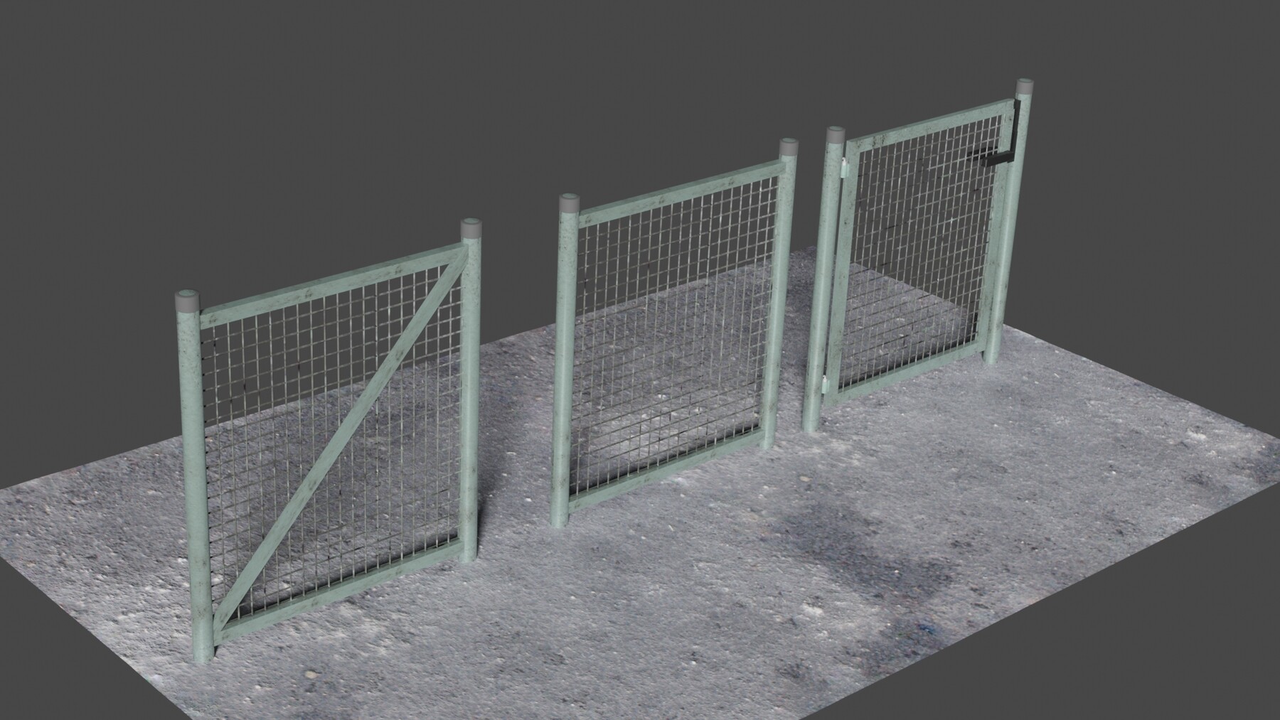 ArtStation - Fence 3 - 3D-Model | Game Assets