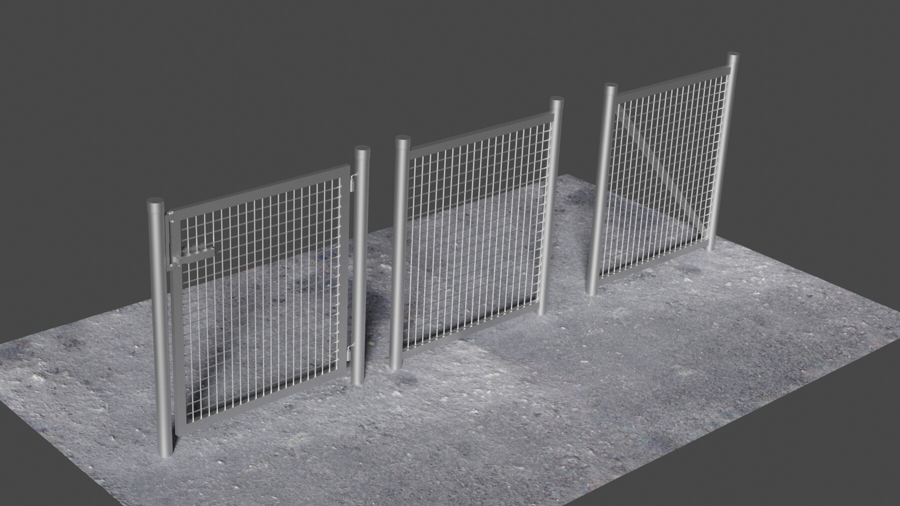 ArtStation - Fence 3 - 3D-Model | Game Assets
