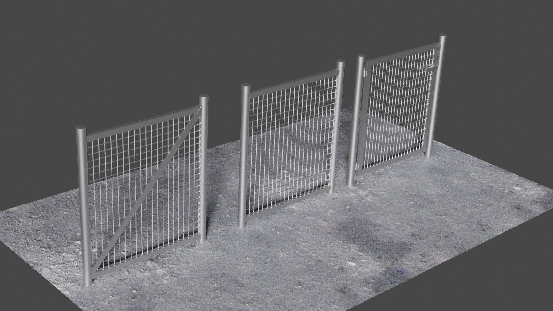 ArtStation - Fence 3 - 3D-Model | Game Assets
