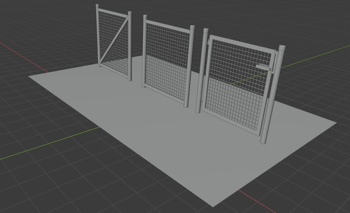 ArtStation - Fence 3 - 3D-Model | Game Assets